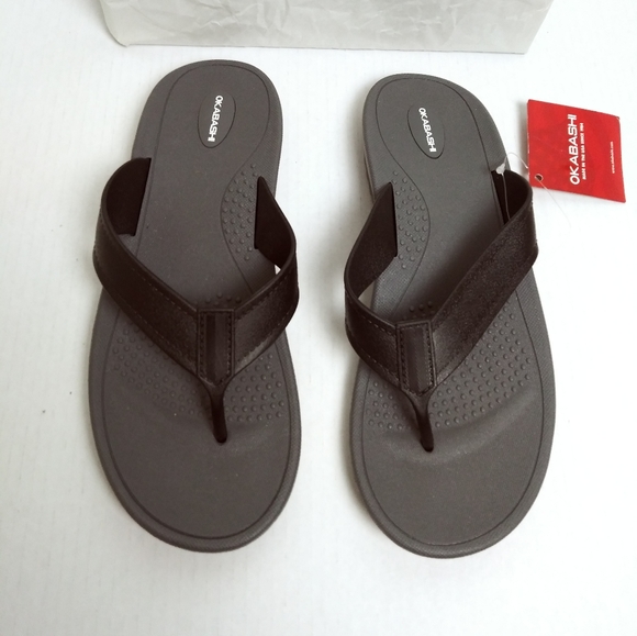 Okabashi | Shoes | Okabashi Slateblack Mens Flip Flops Sandals Mariner ...